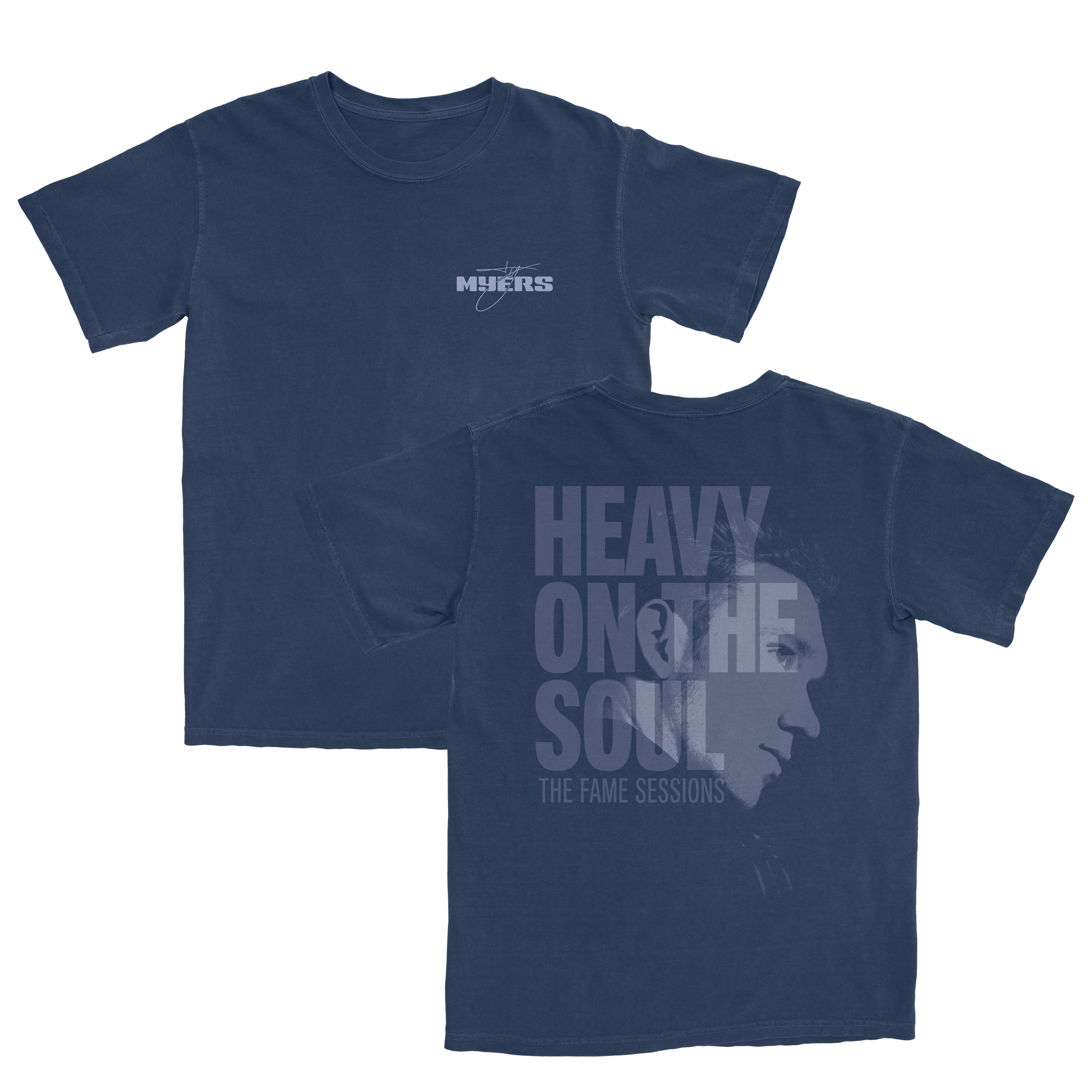 Heavy on the Soul Navy Tee (Pre-Order) – Ty Myers